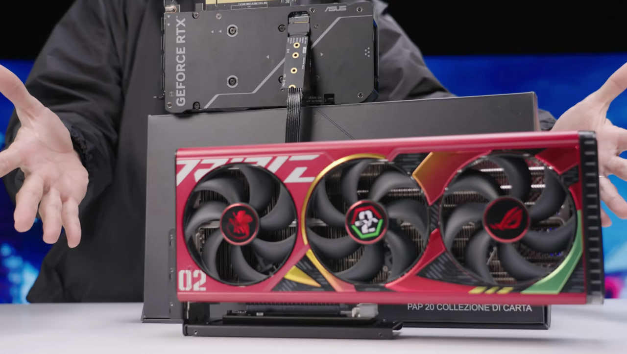 Менеджер Asus задействовал RTX 4090 в качестве eGPU через слот M.2 на ...