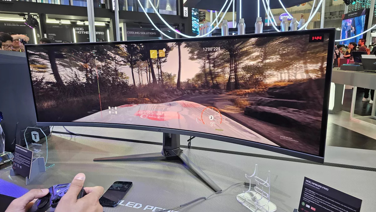 Asus привезла на Computex 2023 игровой 49-дюймовый монитор ROG Swift ...