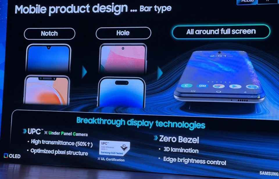 Samsung показала OLED-экран без рамок - Rozetked.me